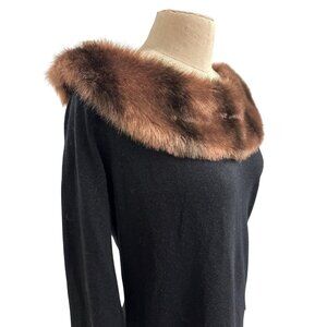 Sweaters | Vintage Designers Originals Black Sweater With Luxurious ...